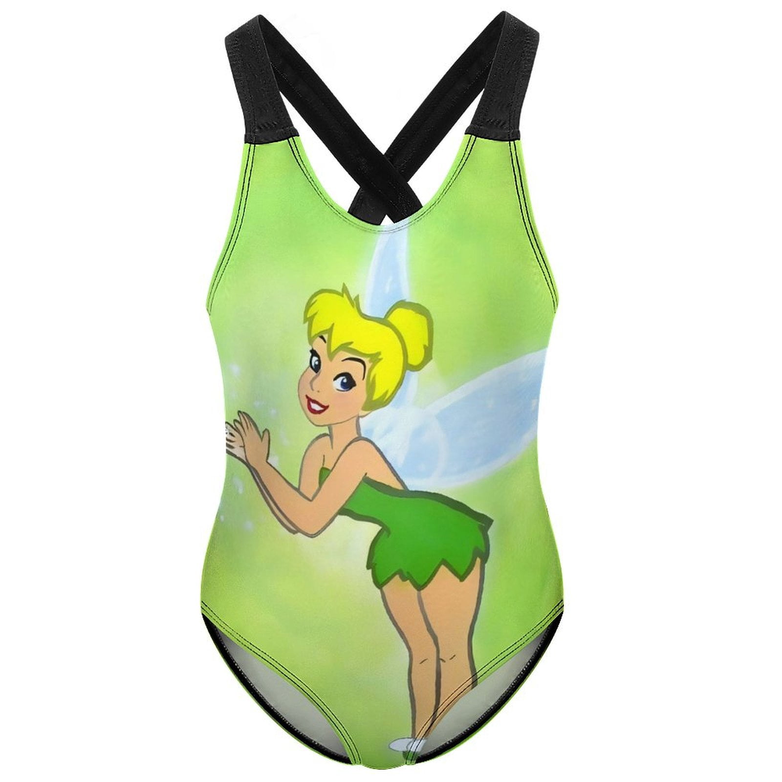 Tinker Bell Cartoon girls one-piece swimsuit beach swimsuit suitable ...