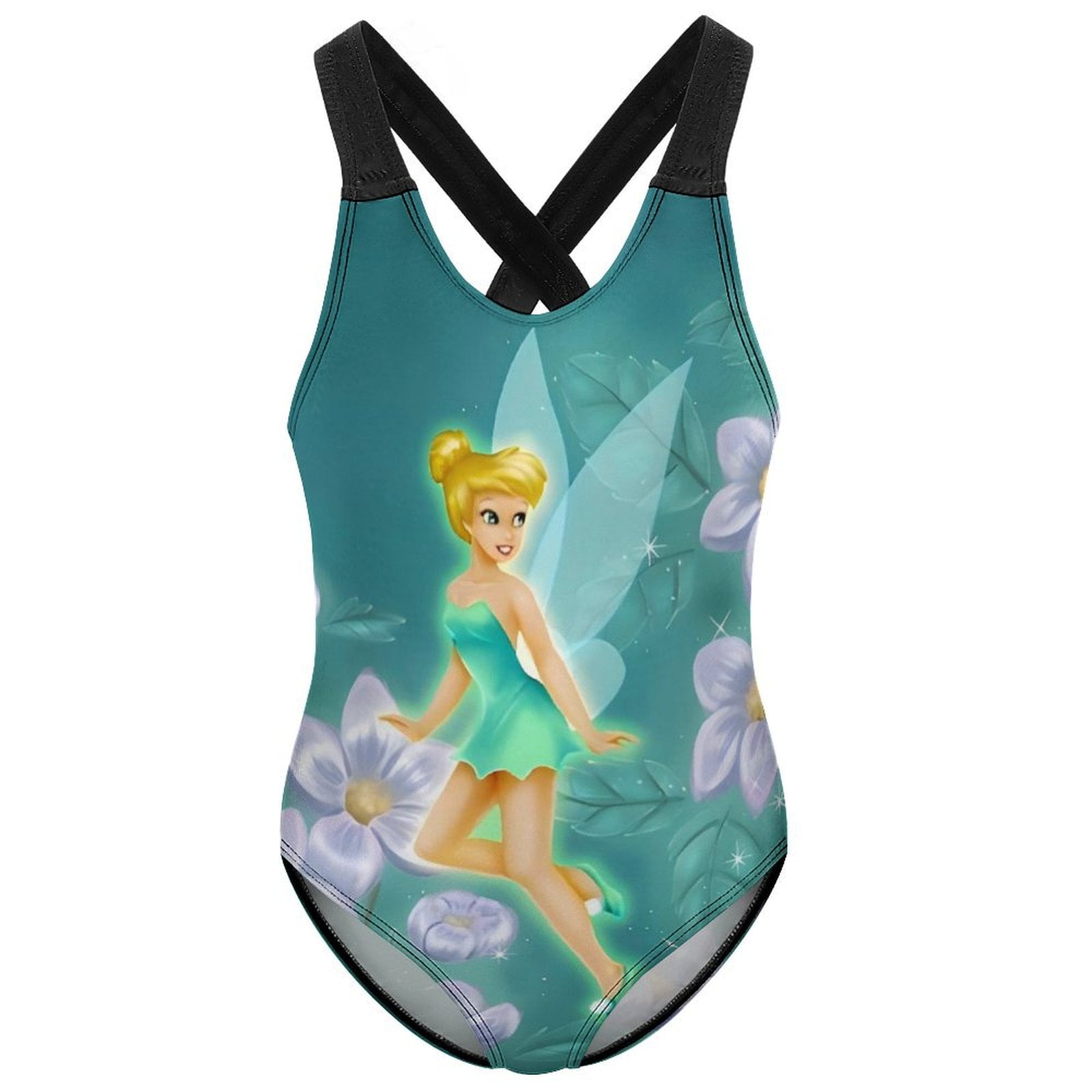 Tinker Bell Cartoon girls one-piece swimsuit beach swimsuit suitable ...