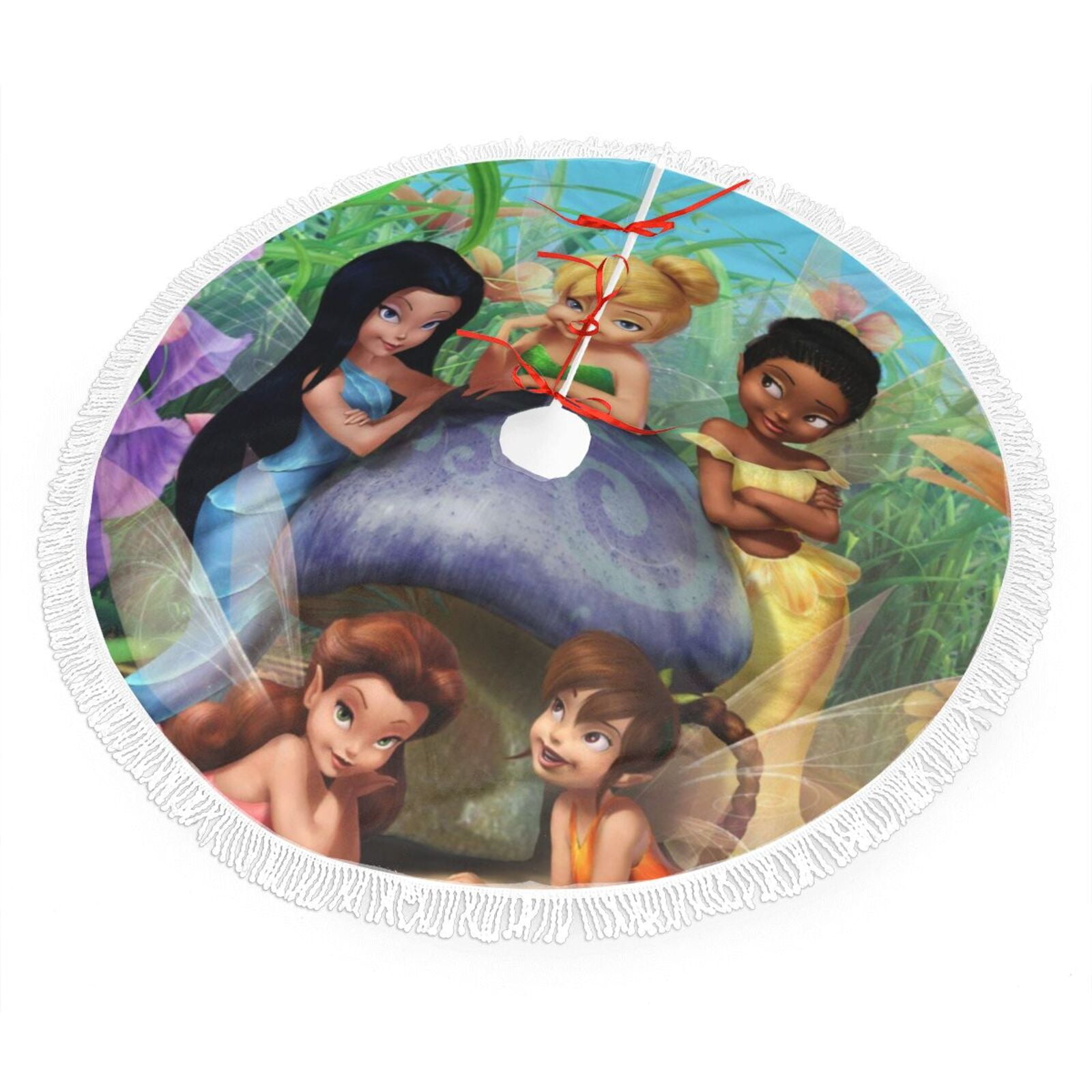 Tinker Bell Christmas Tree Skirt, Xmas Tree Skirts Mat 30" for Indoor ...