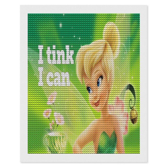 Tinker Bell Diamond Art Kits DIY 5D Anime Painting by Number Kits Full ...