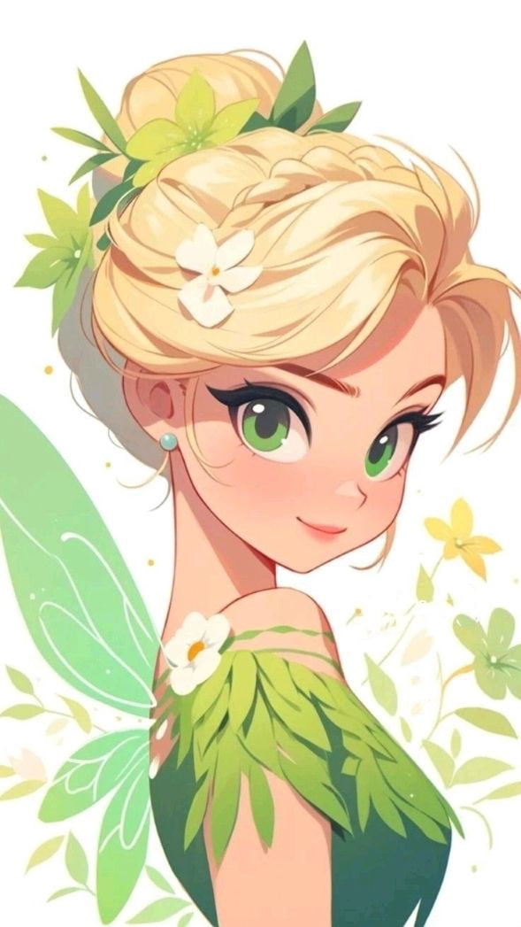 Tinker Bell Diamond Painting Kits for Adults, DIY Round 5D Diamond ...