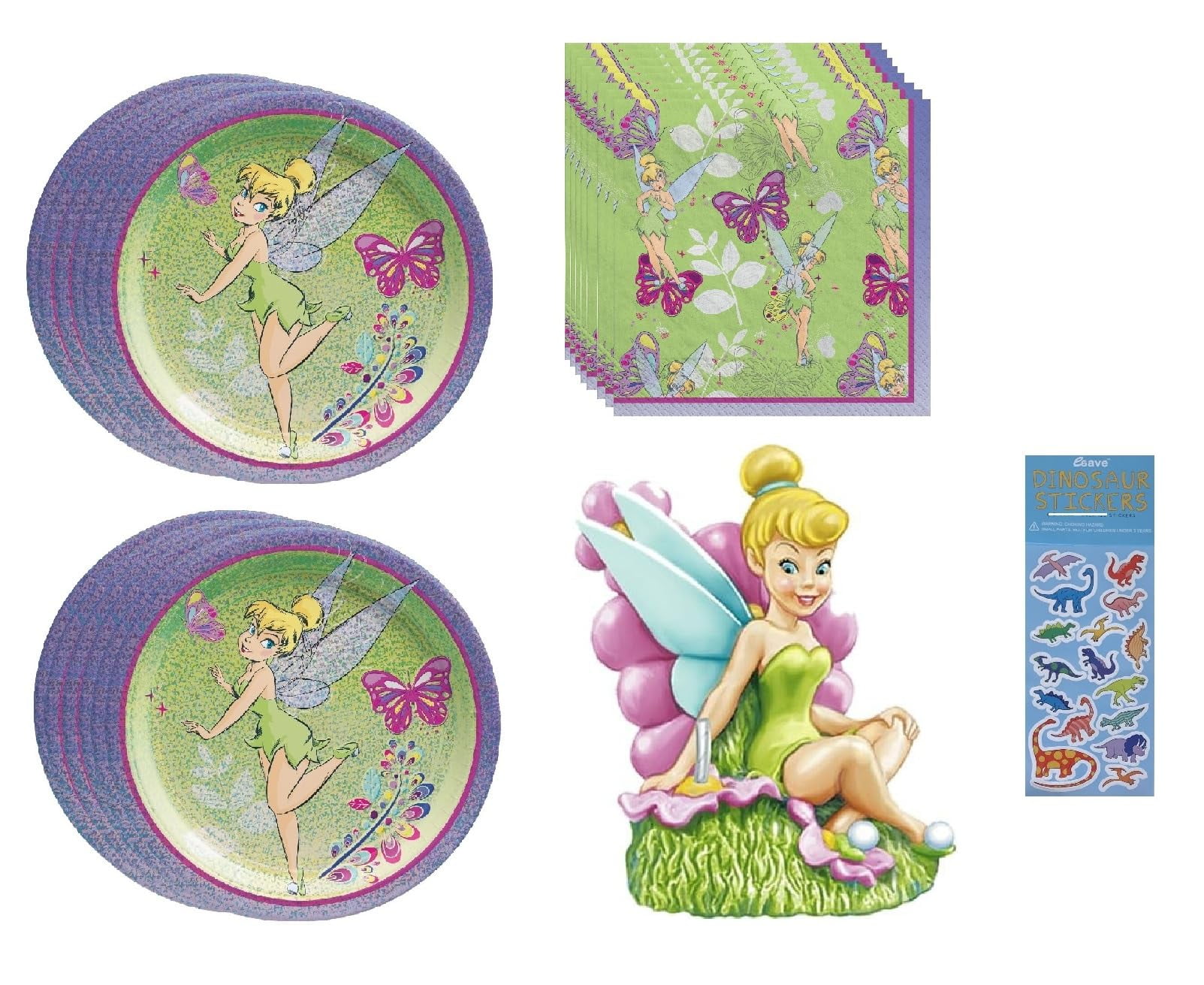 Tinker Bell FairyEGSC Princess Birthday Party Supplies Bundle Pack ...