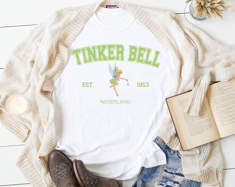 Tinker Bell Faith Trust And Pixie Dust Double Sided T-shirt, Retro ...