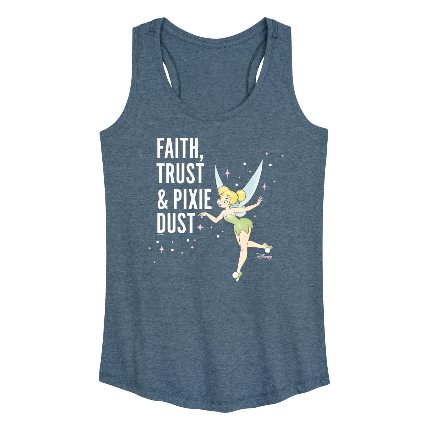 Tinker Bell - Faith Trust Pixie Dust - Ladies Racerback Tank - Walmart.com