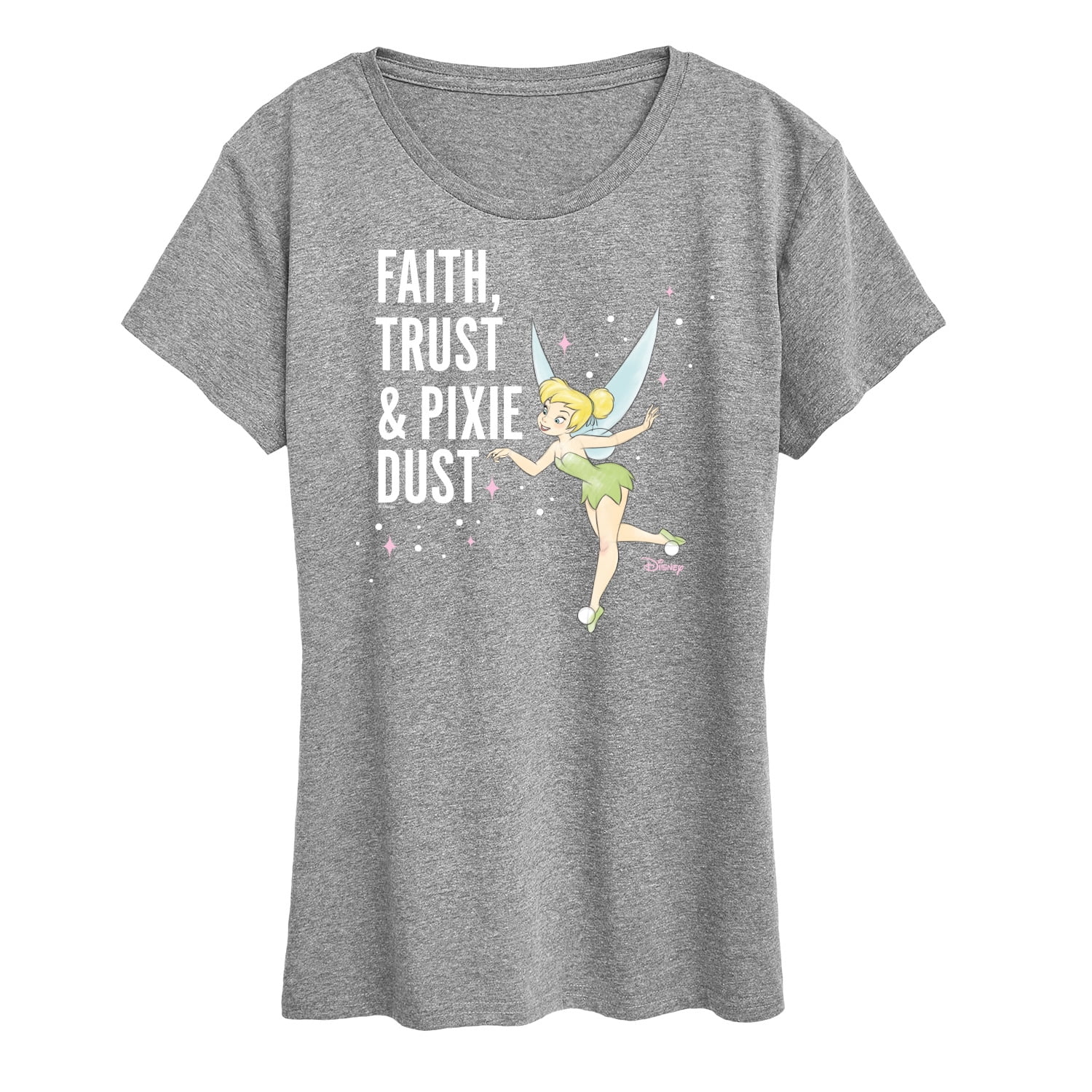 Tinker Bell - Faith Trust Pixie Dust - Ladies Short Sleeve Classic Fit ...