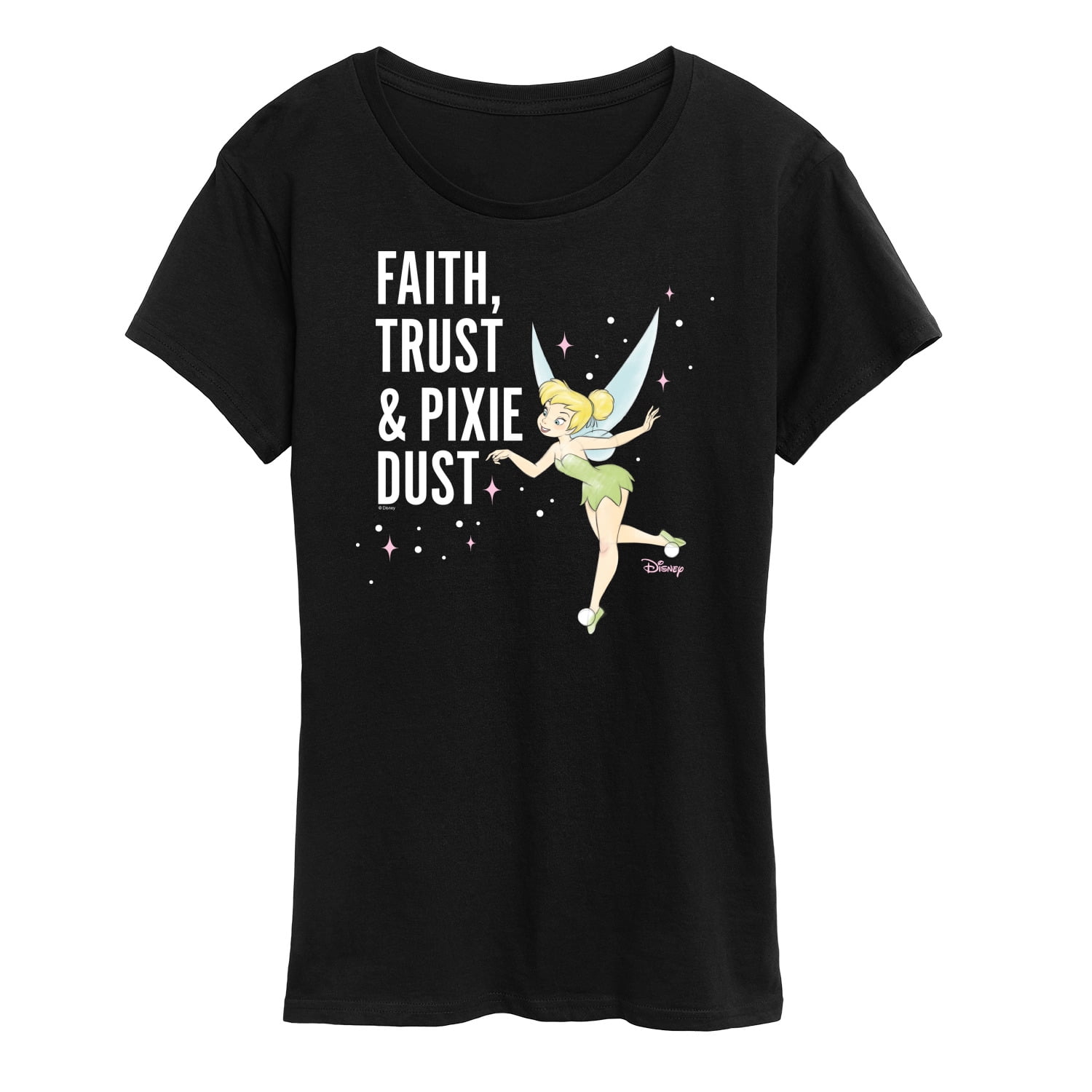 Tinker Bell - Faith Trust Pixie Dust - Ladies Short Sleeve Classic Fit ...