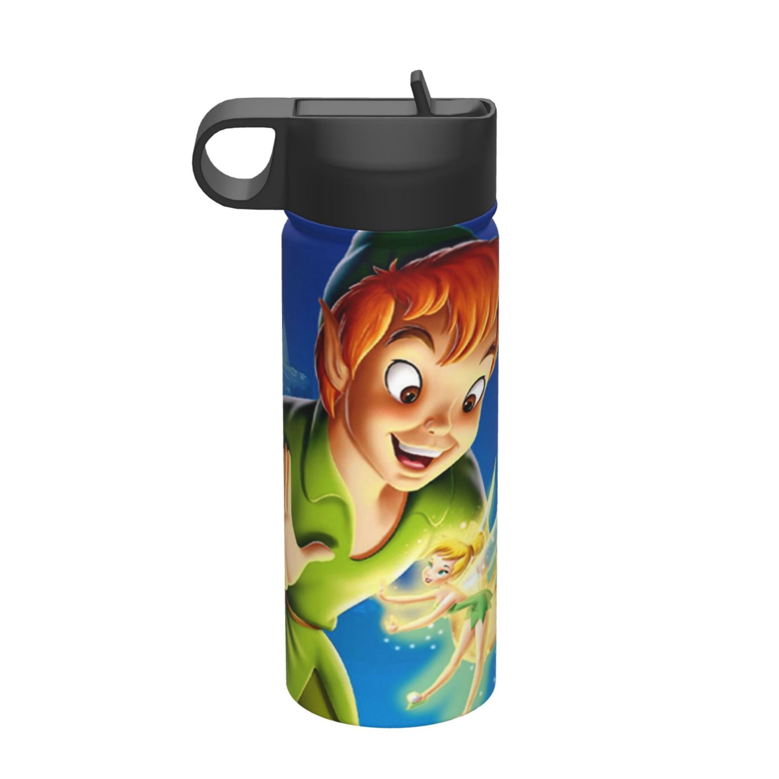 Tinker Bel Insulated Water Bottle with Straw Stainless Steel Vacuum ...