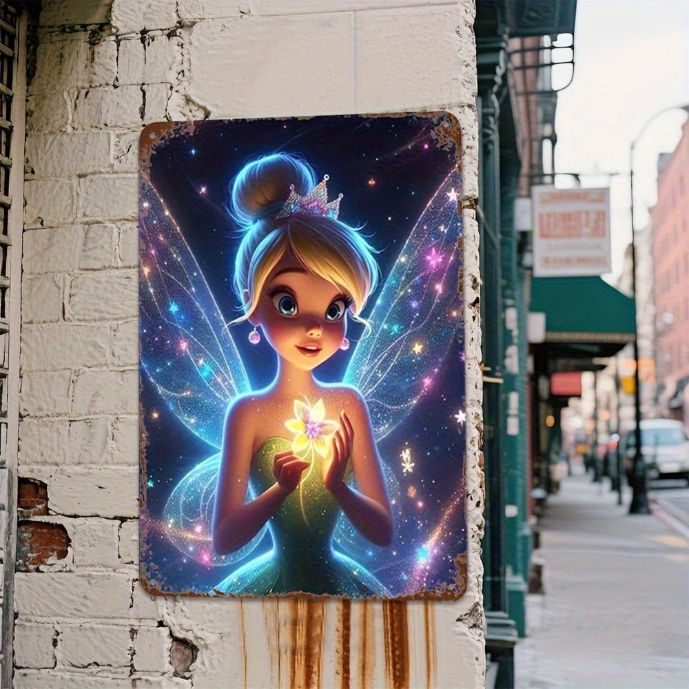 Tinker Bell Iron Skin Painting Wall Art-8X12 Inches Magic Fairy with ...