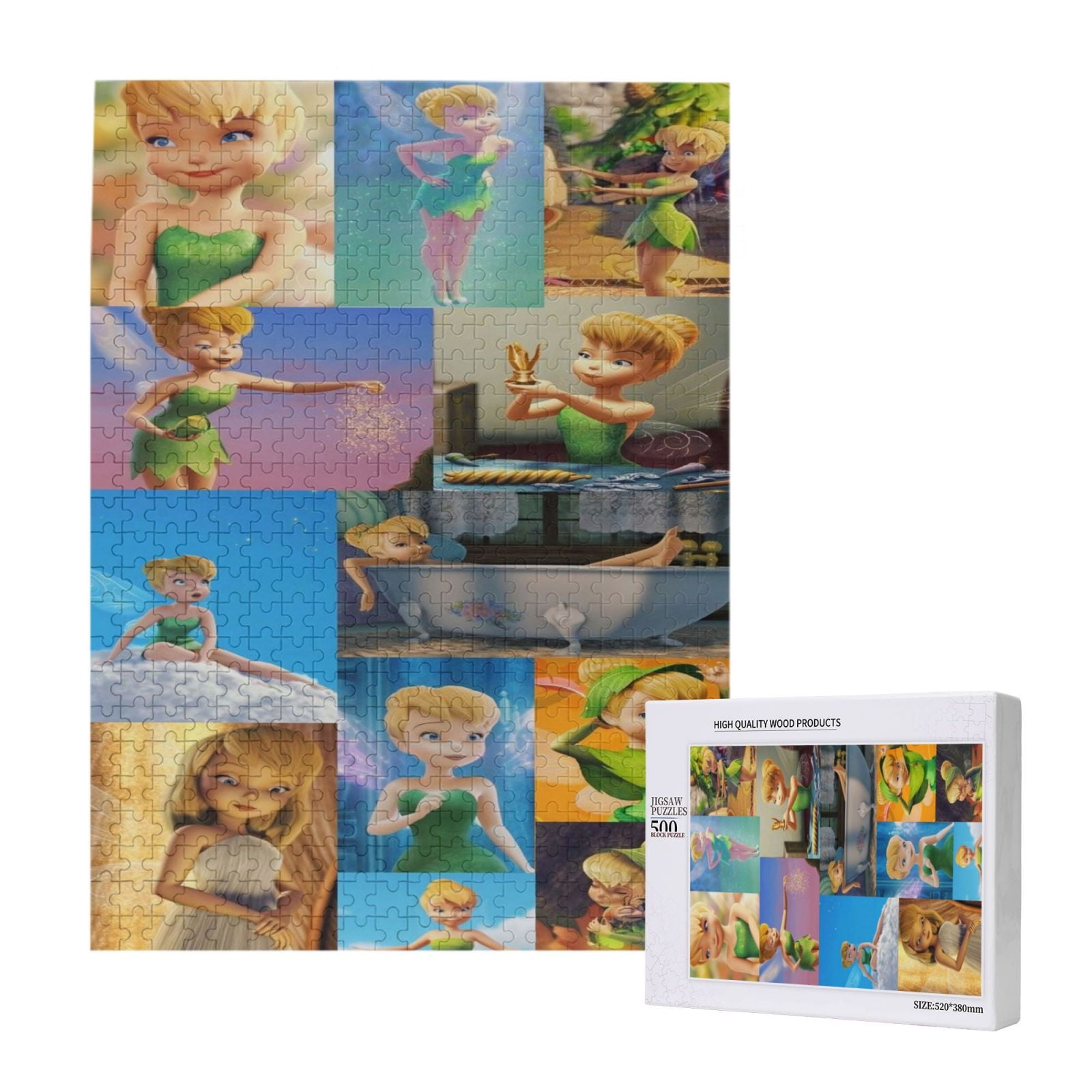 Tinker Bell Jigsaw Puzzle Interactive Brain Teaser Board Game for ...