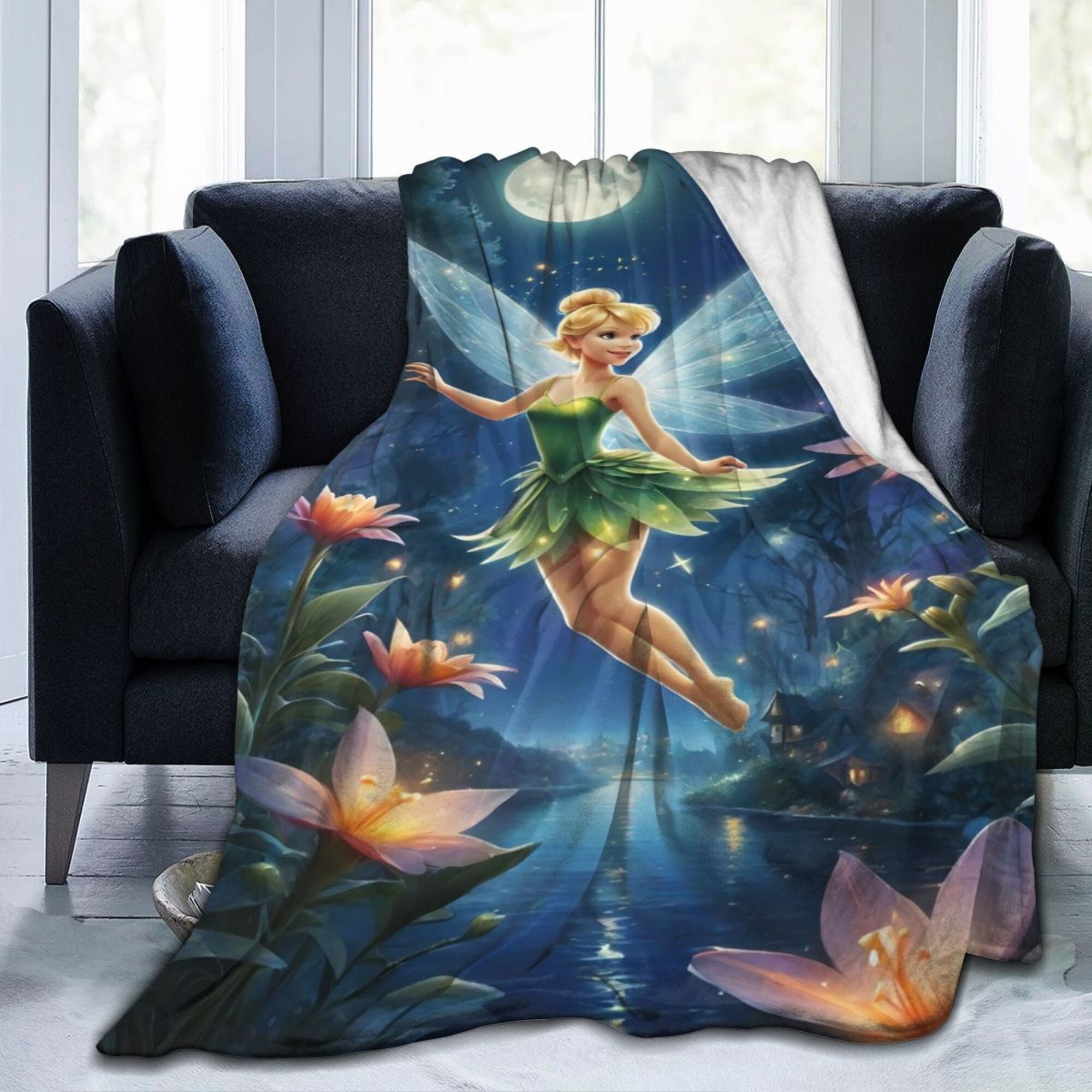 Tinker Bell and the Legend of the NeverBeast Cartoon Fleece Throw ...