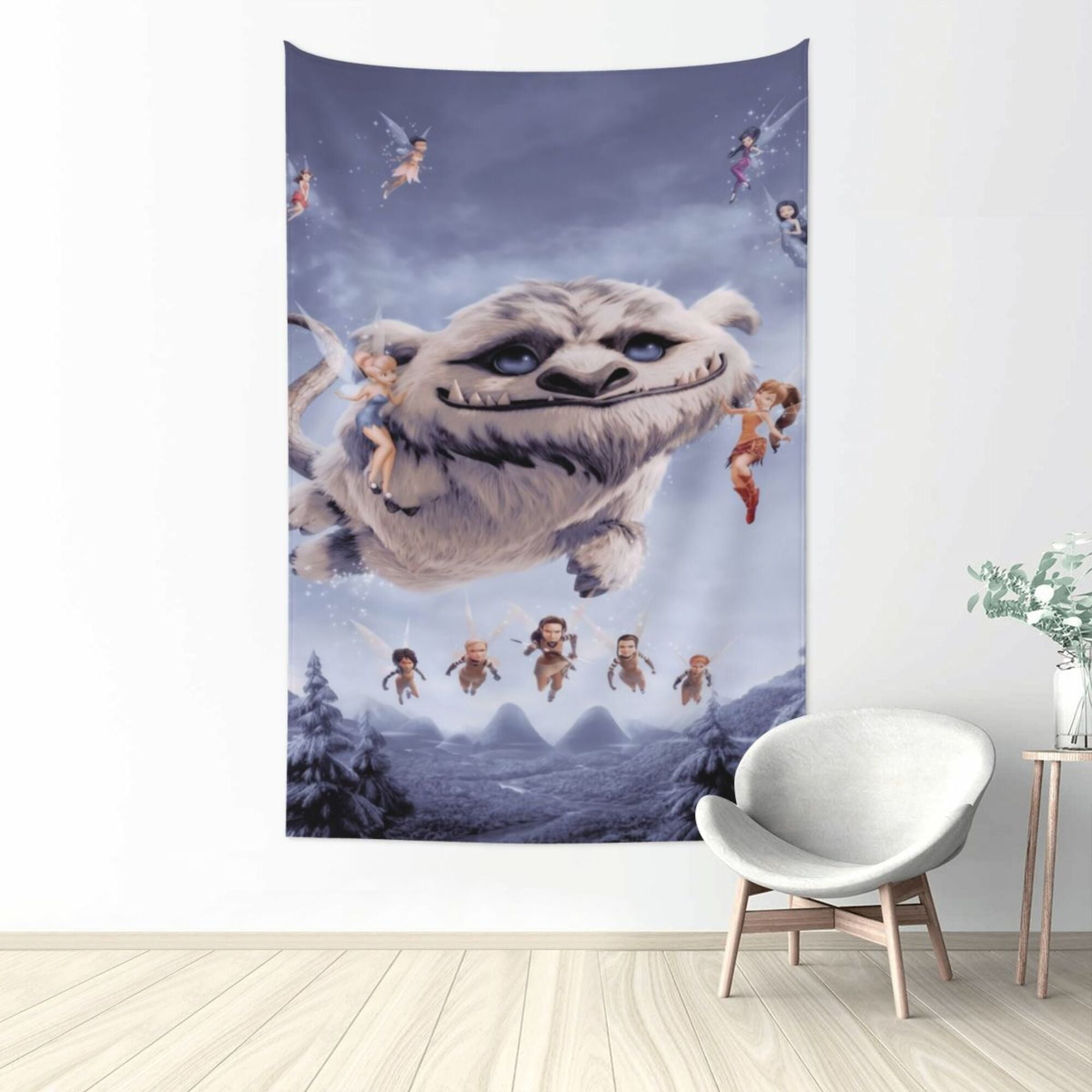 Tinker Bell And The Legend Of The Neverbeast Tapestry Cartoon Print ...