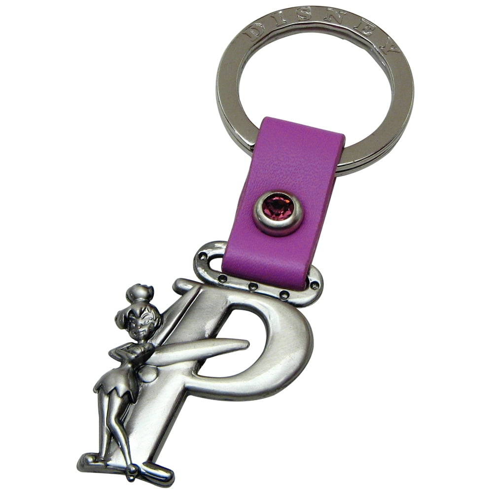 Tinker Bell Letter P Pewter Key Chain - Walmart.com