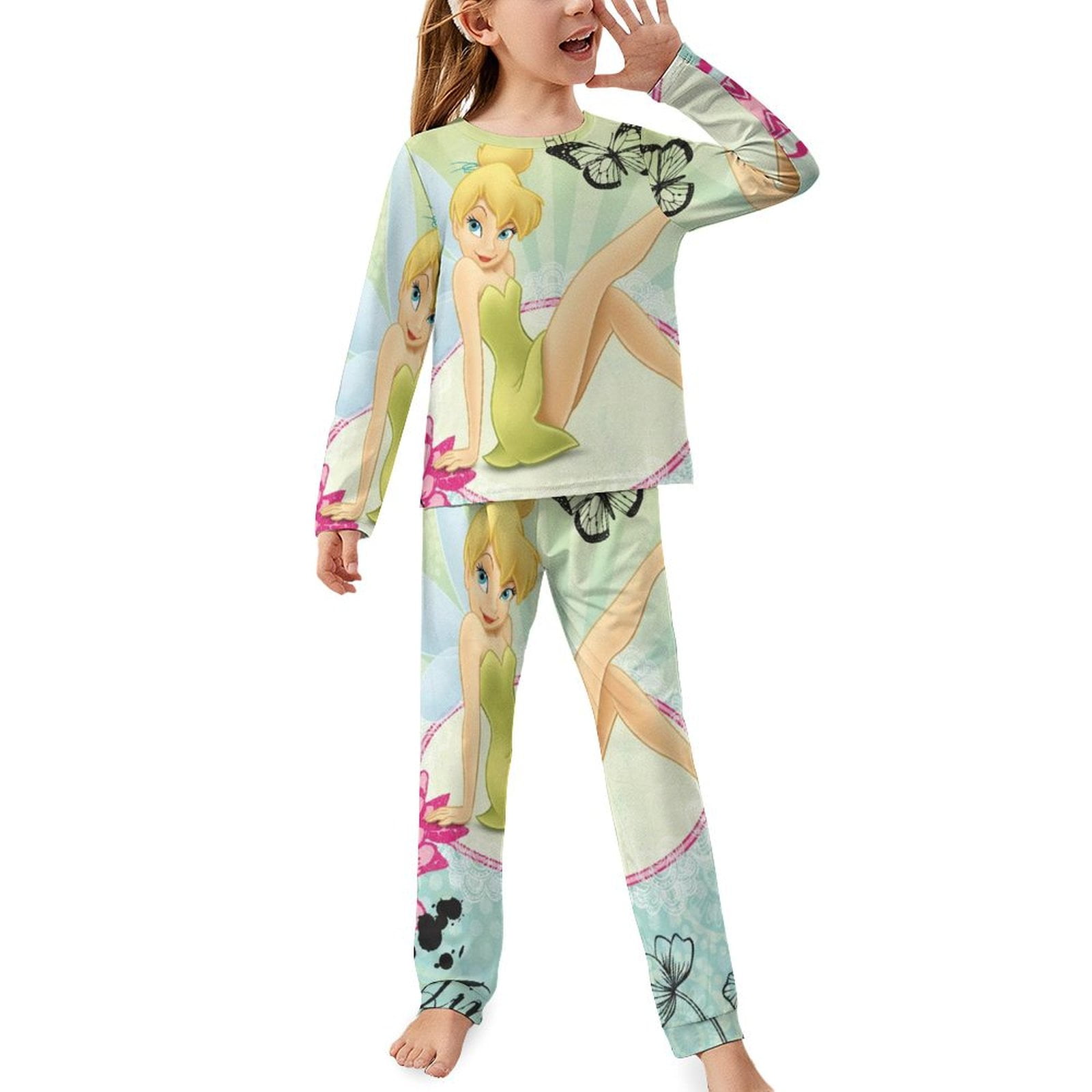 Tinker Bell Little Big Boys Girls Pajamas Set Soft Comfy Kids PJs ...