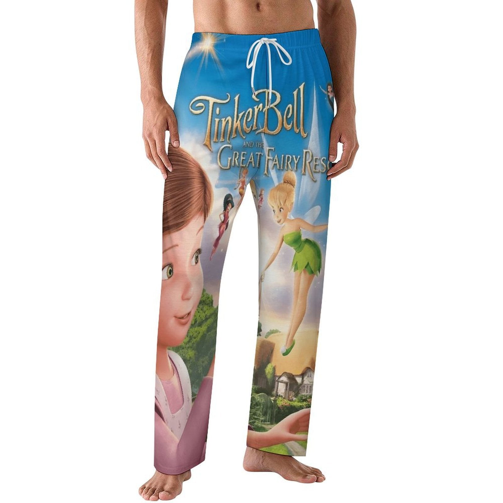 Tinker Bell Mens PJ Pajama Pants Bottoms Lounge Pants Sleepwear PJs ...
