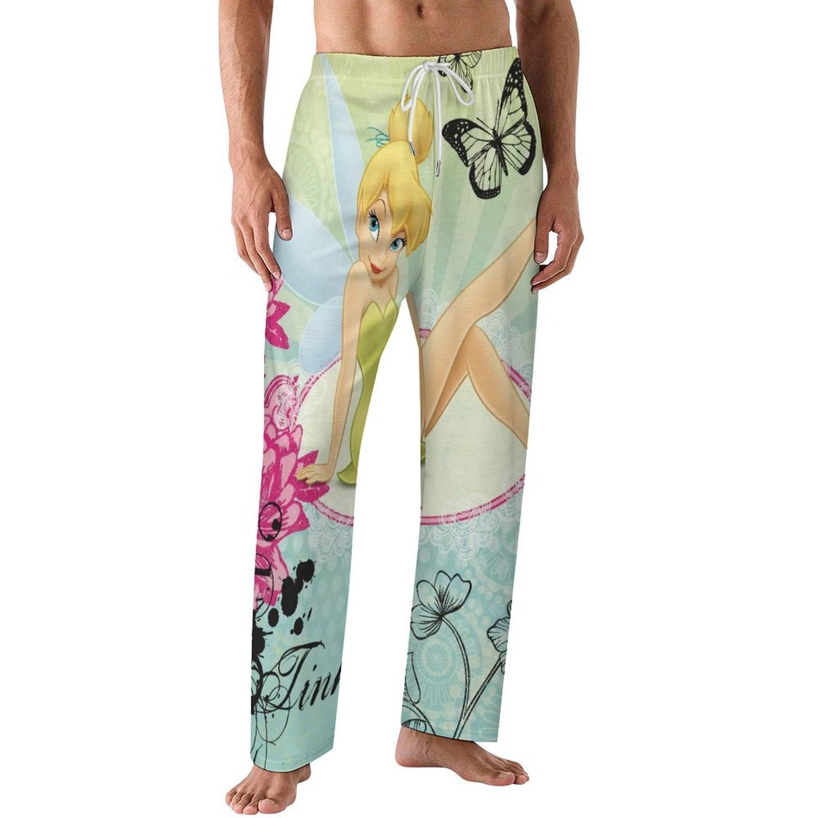 Tinker Bell Mens PJ Pajama Pants Bottoms Lounge Pants Sleepwear PJs ...