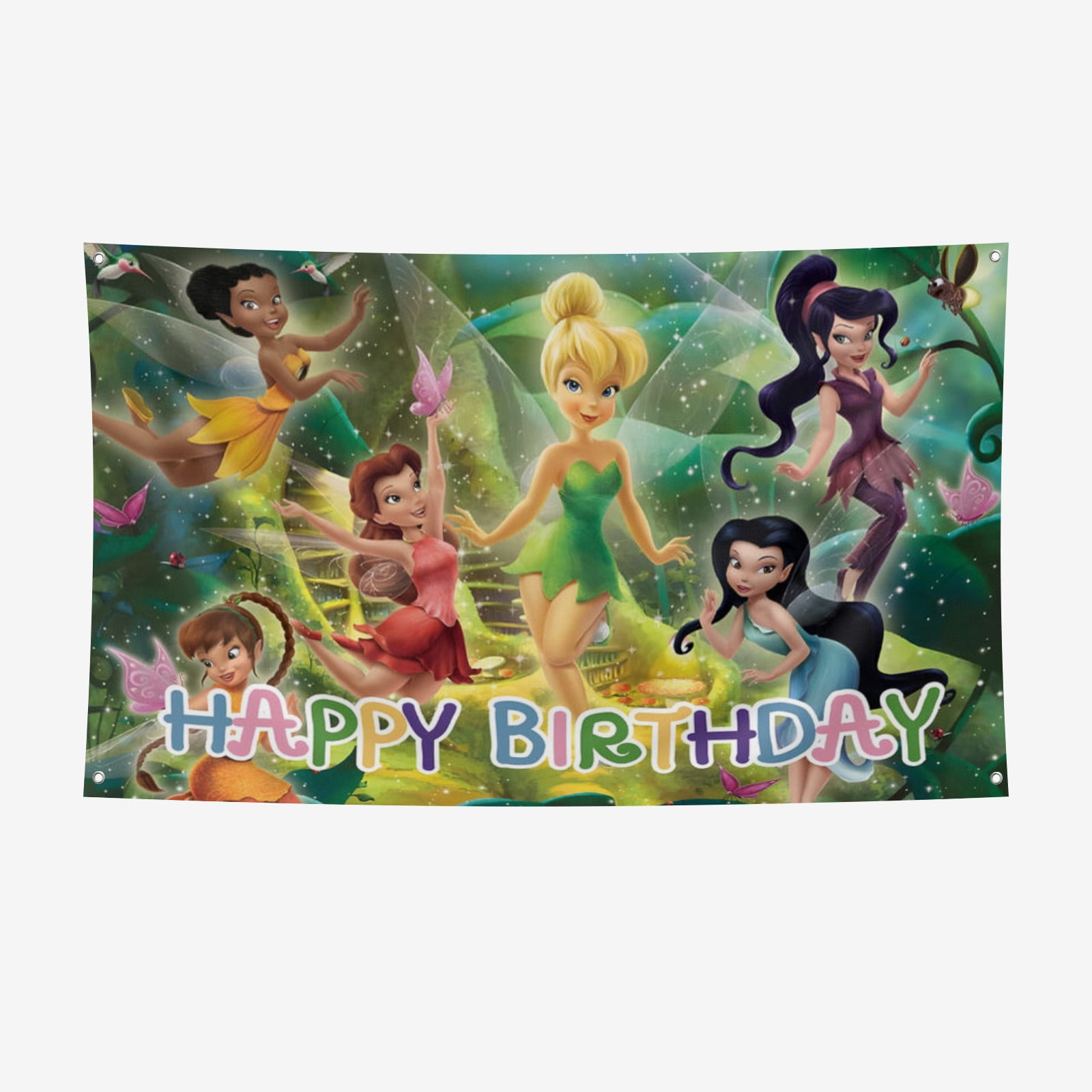 Tinker Bell Party Supplies Festival Backdrop Party Banner 5*3ft Tinker ...