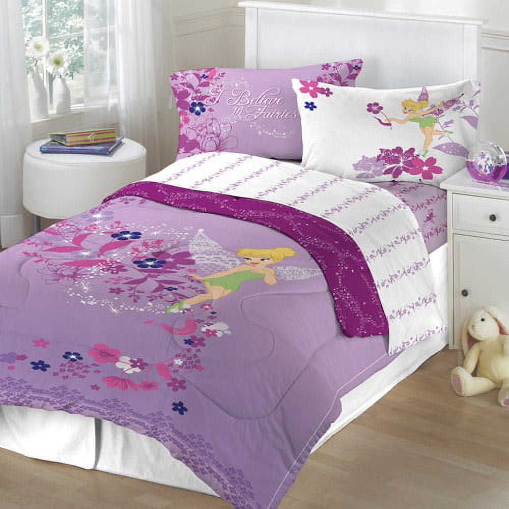 Tinker Bell Powder Purple Sheet Set - Walmart.com