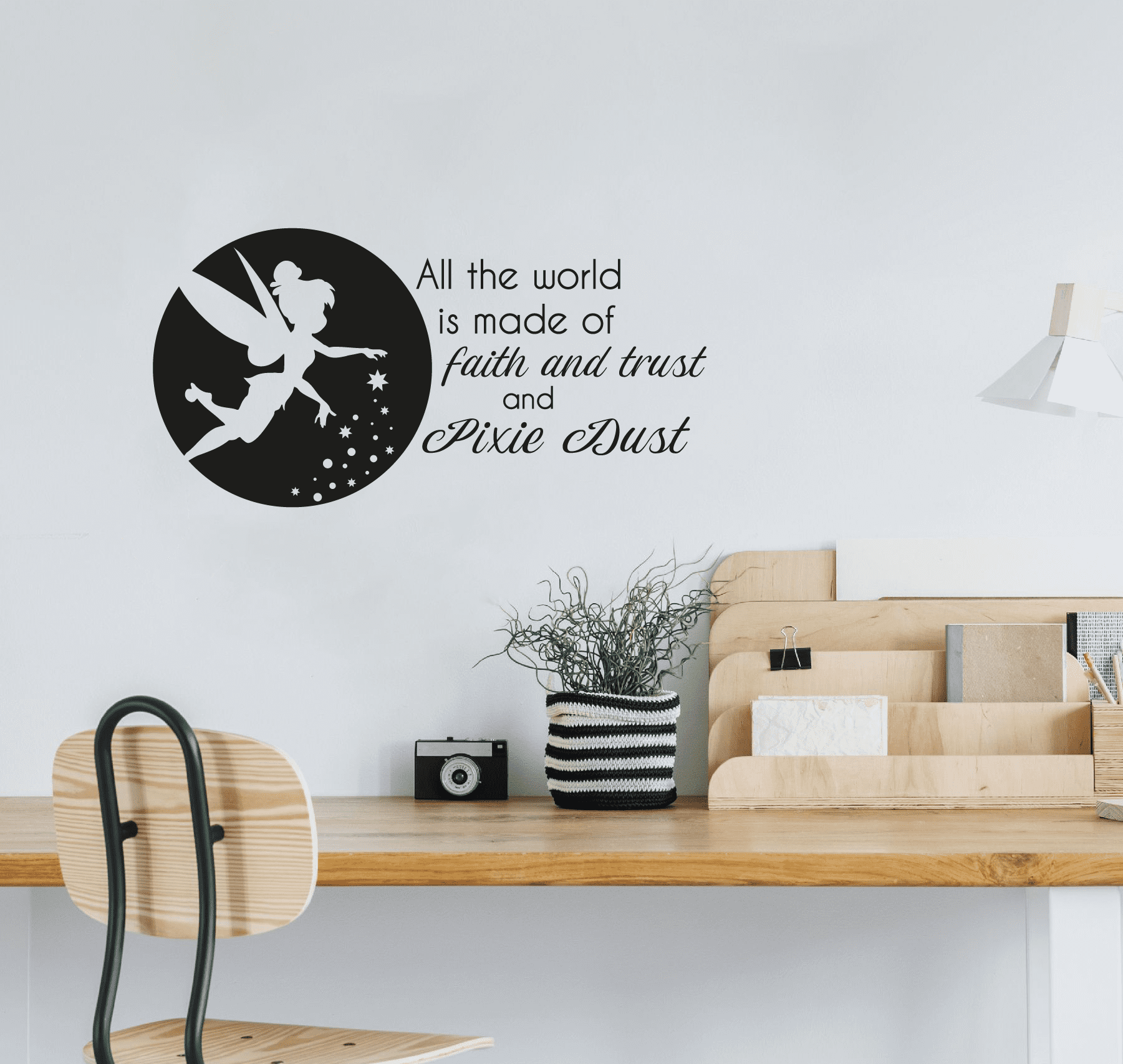 Tinker Bell Quote All The World Is Made Of Faith And Trust Vinyl Wall ...