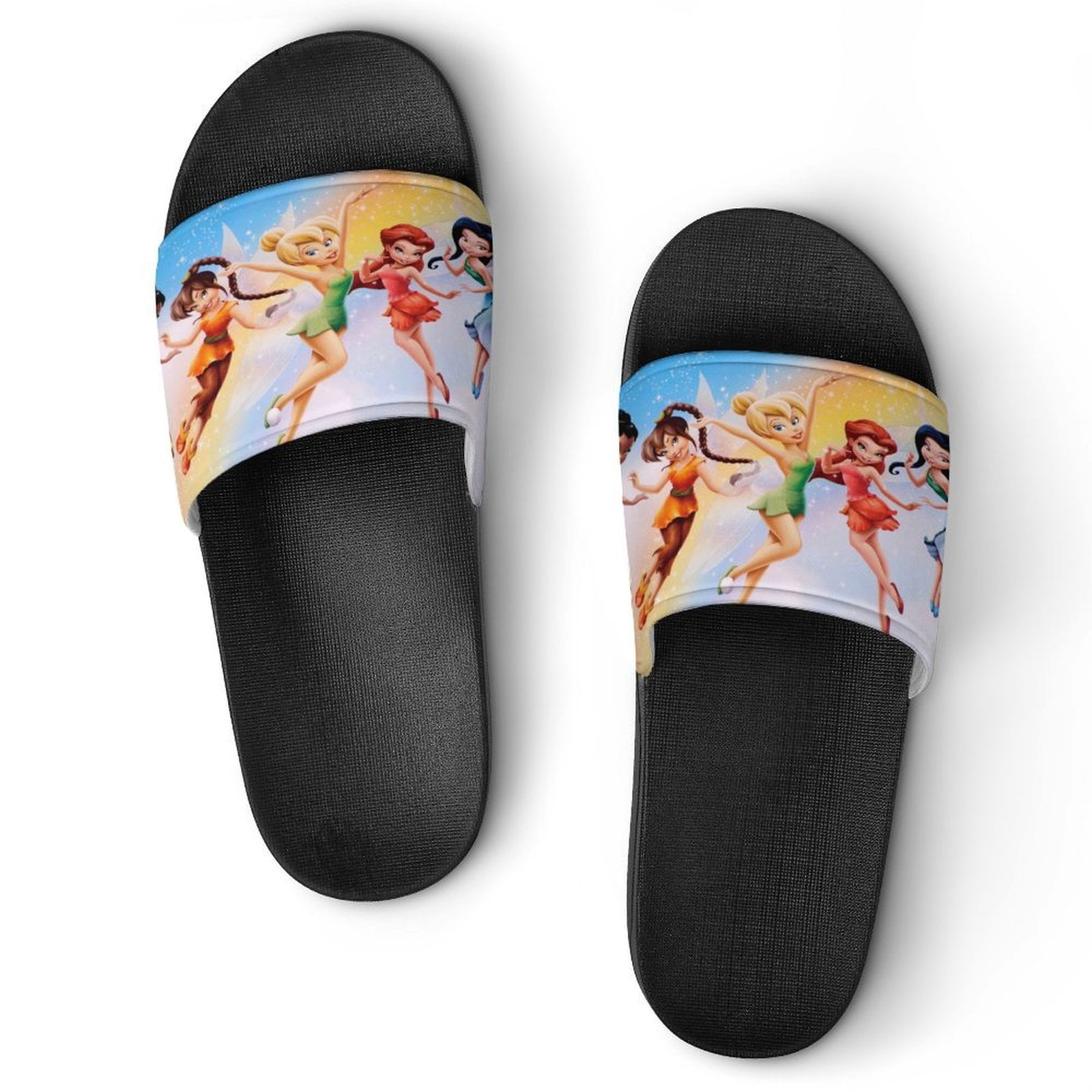 Tinker Bell Shower Slippers for Women & Men Non-Slip House Shoes Slide ...
