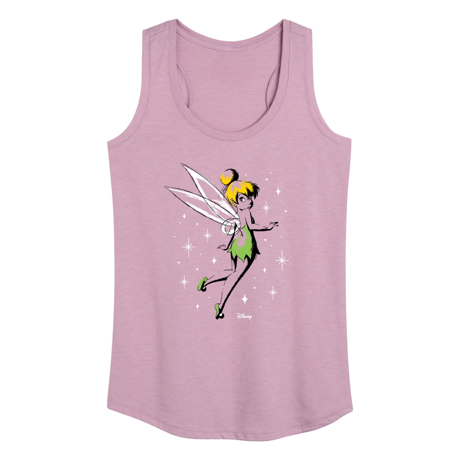 Tinker Bell - Sketch Sparkles - Women's Racerback Tank Top - Walmart.com