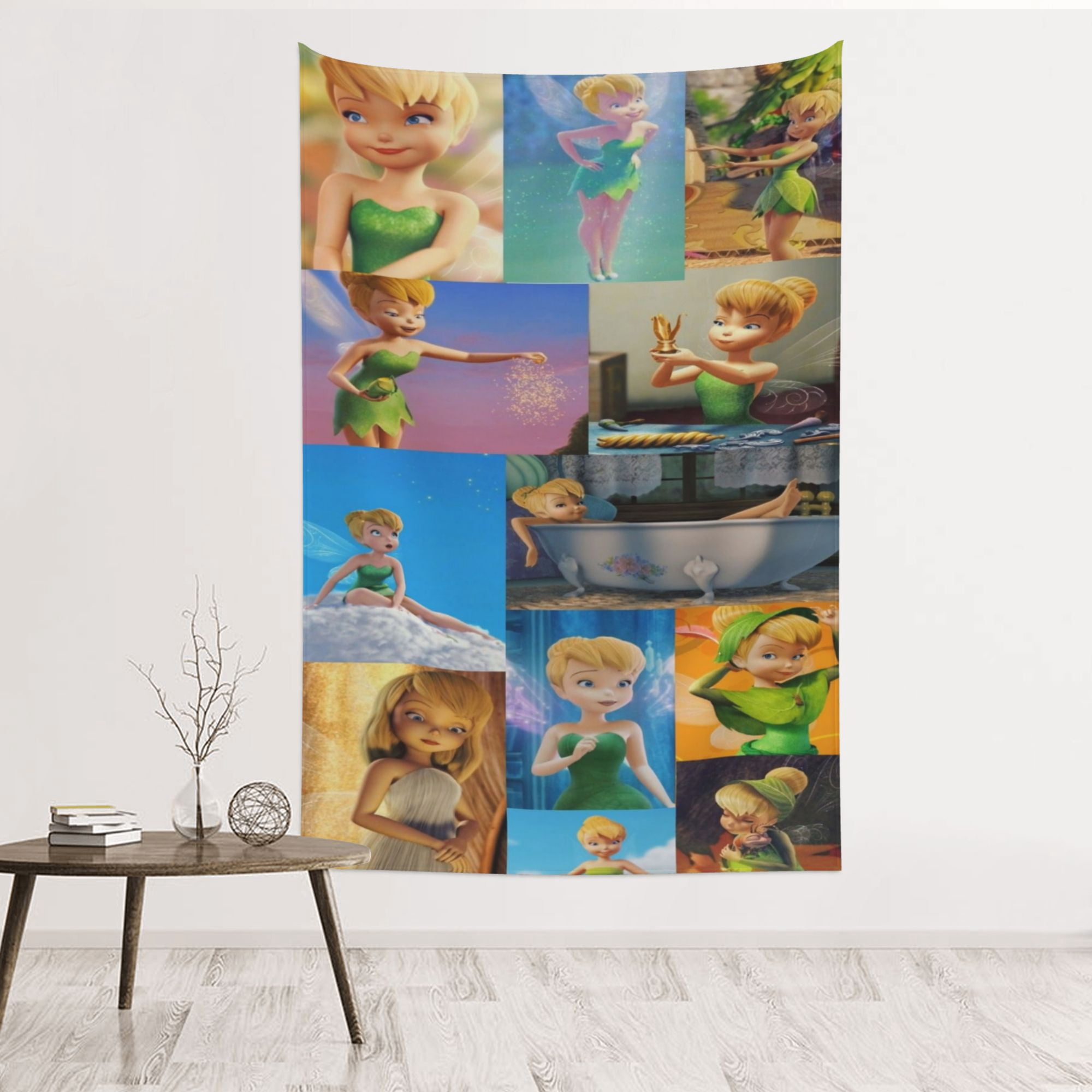 Tinker Bell Tapestry for Men, Boys Bedroom Living Room Dorm Wall Decor ...