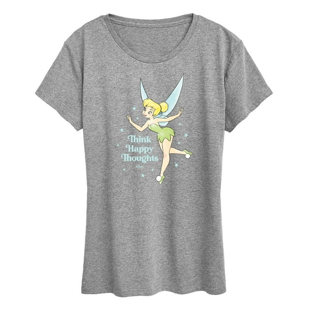 Tinker Bell - Think Happy Thoughts - Ladies Short Sleeve Classic Fit ...