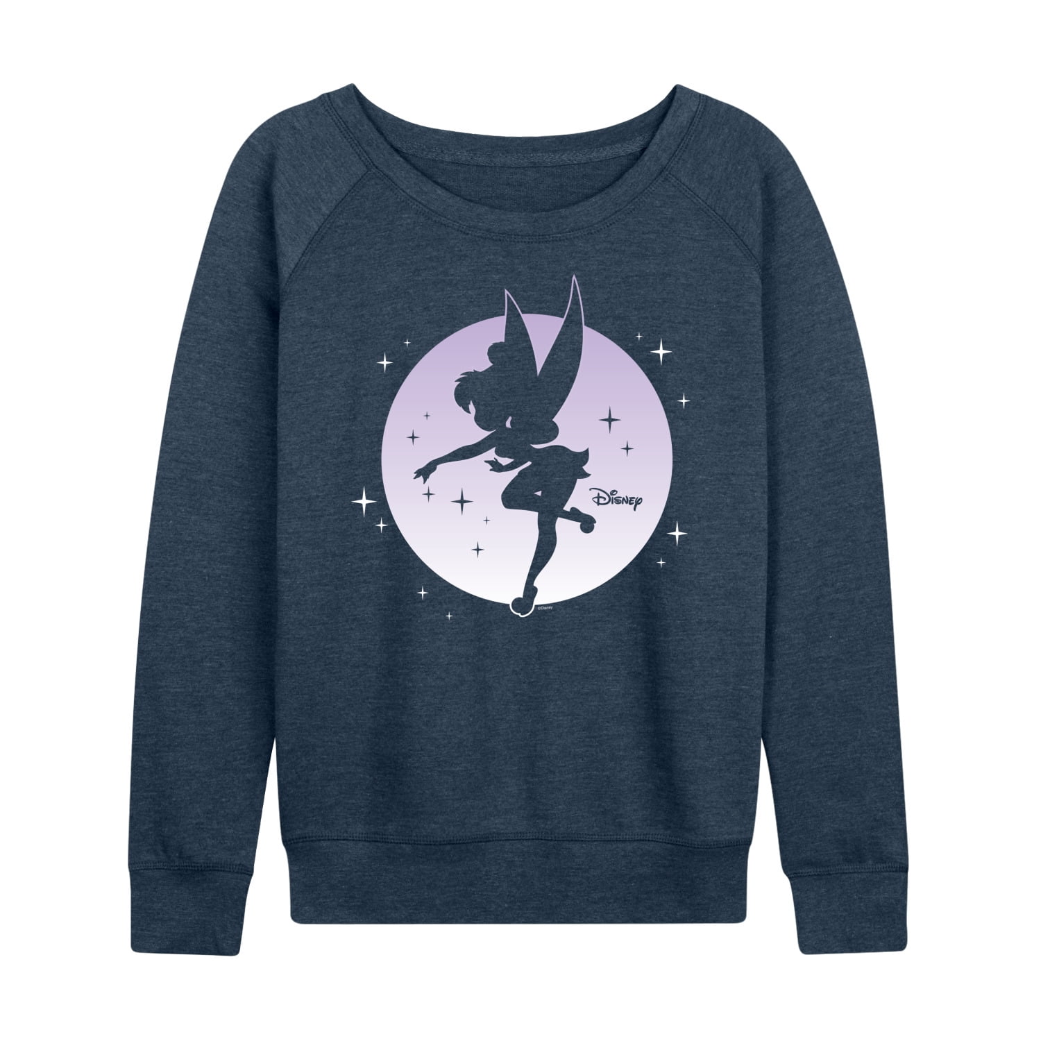 Tinker Bell - Tink Moon Silhouette - Ladies French Terry Long Sleeve ...