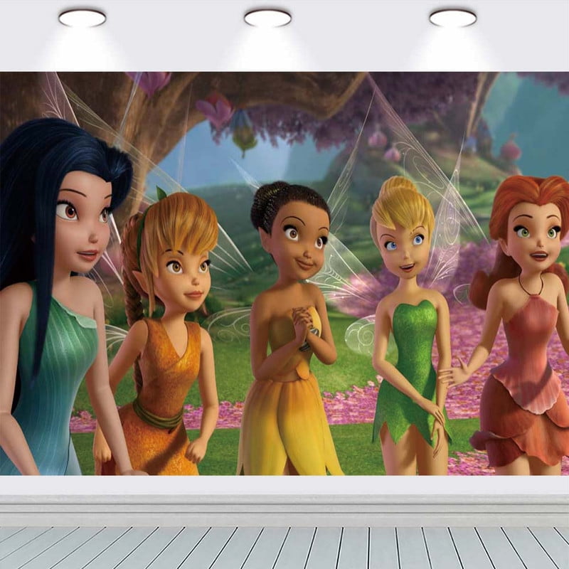 Tinker Bell Tinkerbell Party Supplies Backdrop Banner Poster Birthday ...