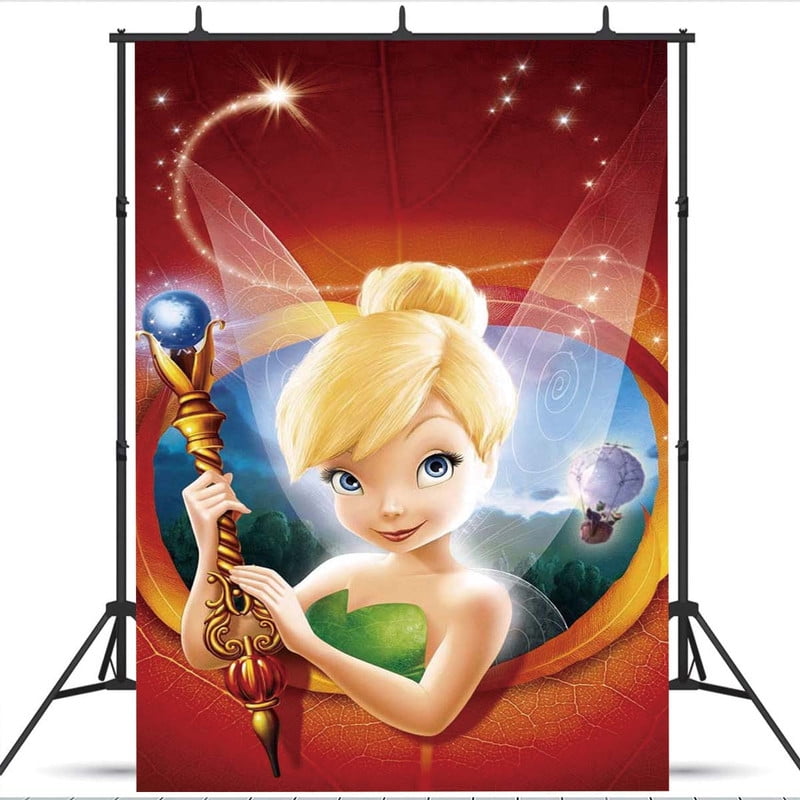 Tinker Bell Tinkerbell Party Supplies Background Backdrop Taspestry ...