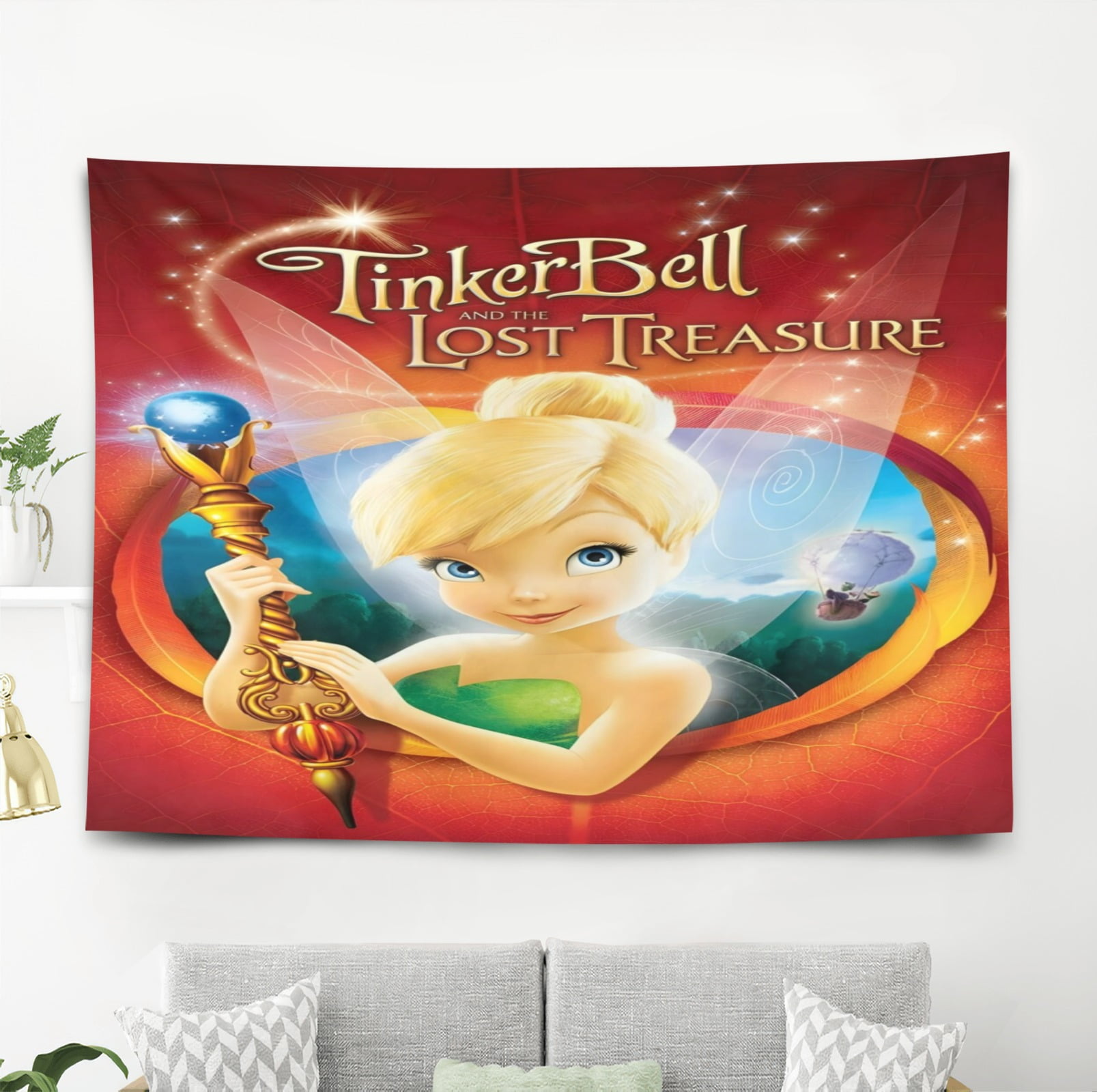 Tinker Bell and the Lost Treasure Flushing Tapestry - Horizontal（60"x40 ...