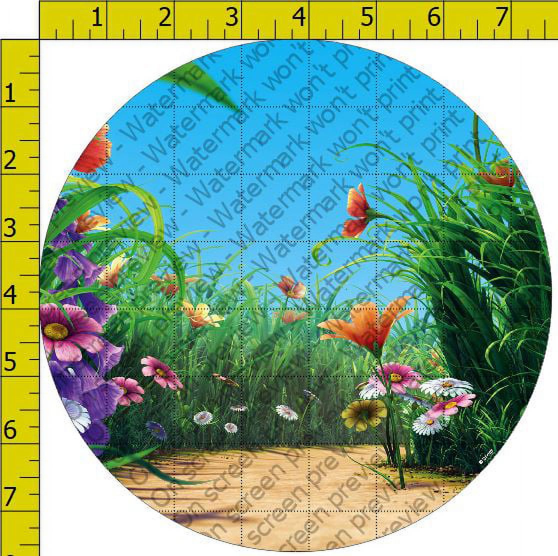 Tinker Bell in Flower Edible Cake Topper Image [DecoSet Background Only ...