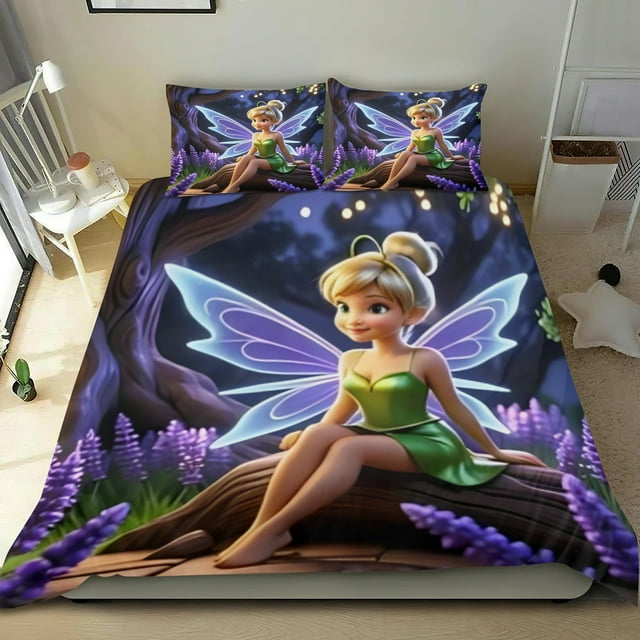 Tinker Bell thin bedding set has an iconic print, Perfect for fans, it ...