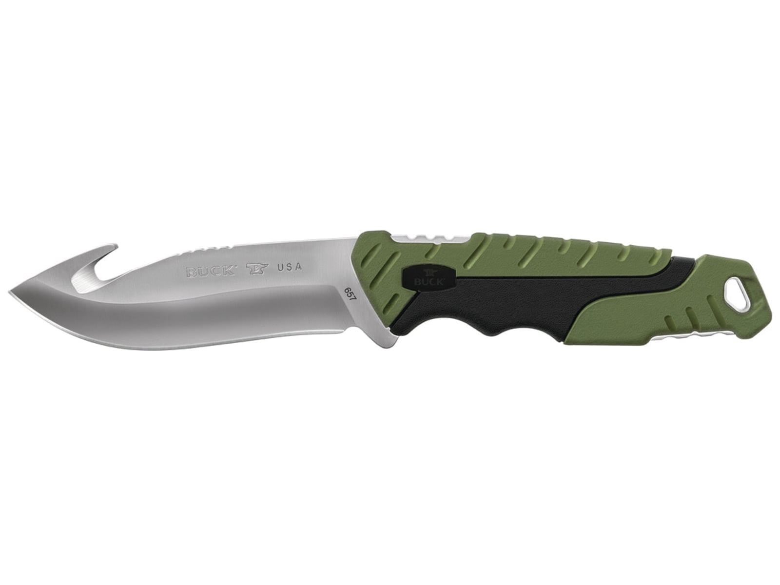 Buck Knives 657 Pursuit Large Fixed Blade Hunting Knife with Guthook, 4 ...