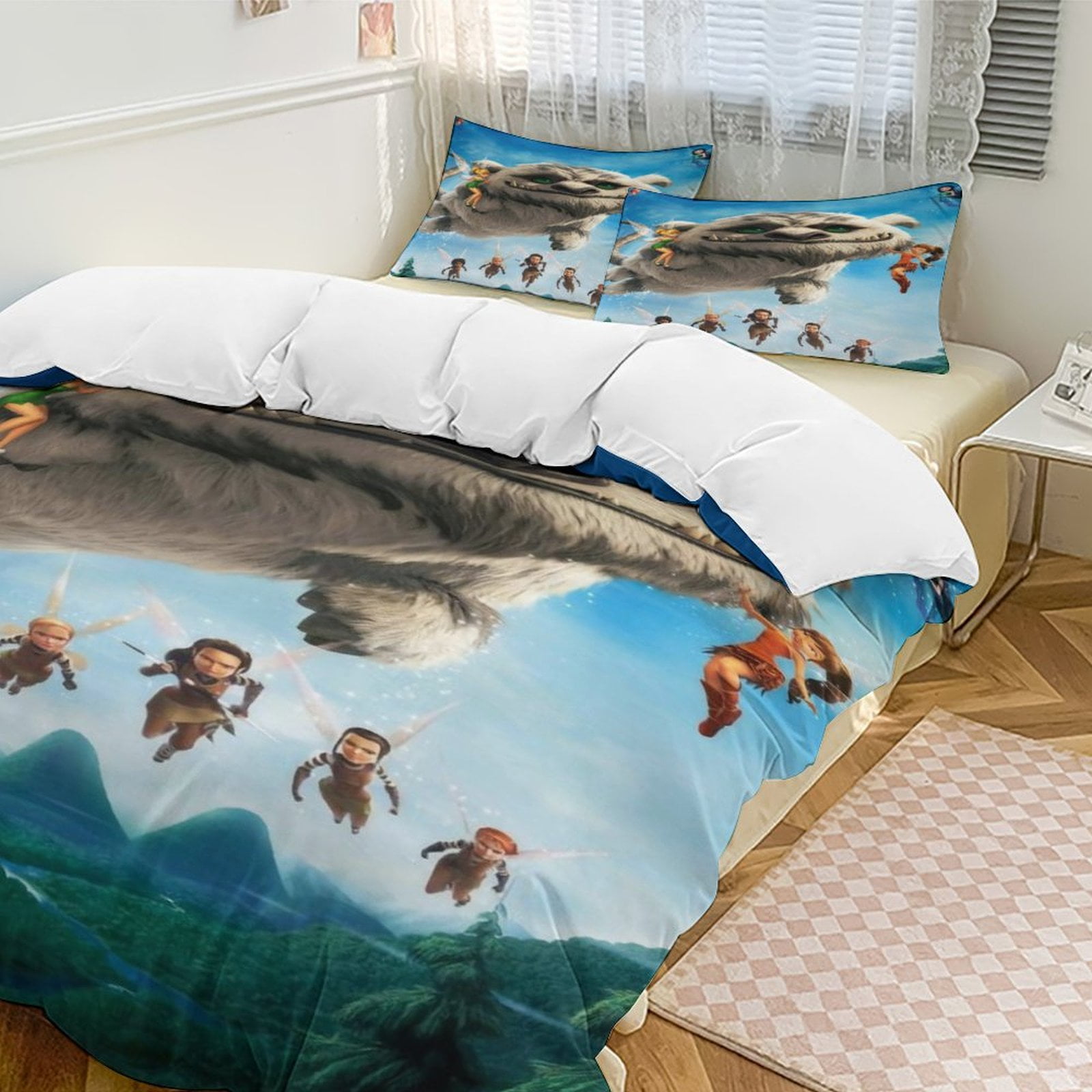 TinkerBell Legend of The Neverbeast Cartoon Home Bed 3-piece Set ...