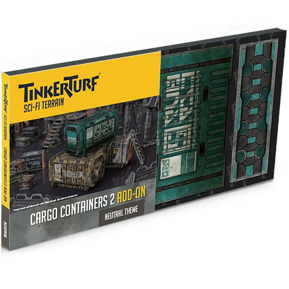TinkerTurf Sci-Fi Terrain: Cargo Containers Series 2 Add-On - Neutral Theme - Walmart.com