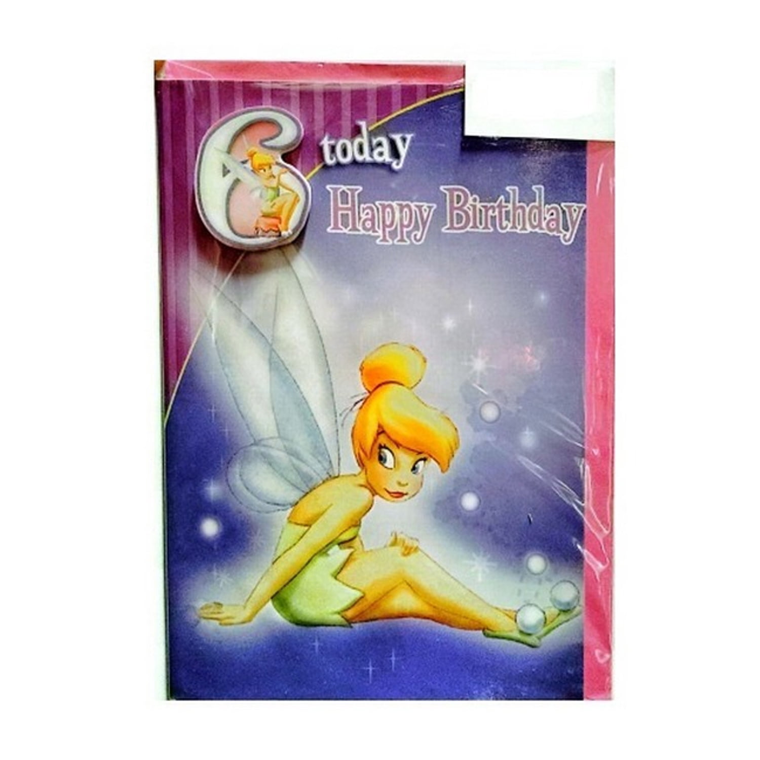 Tinkerbell 6th Birthday Greetings Card - Walmart.com