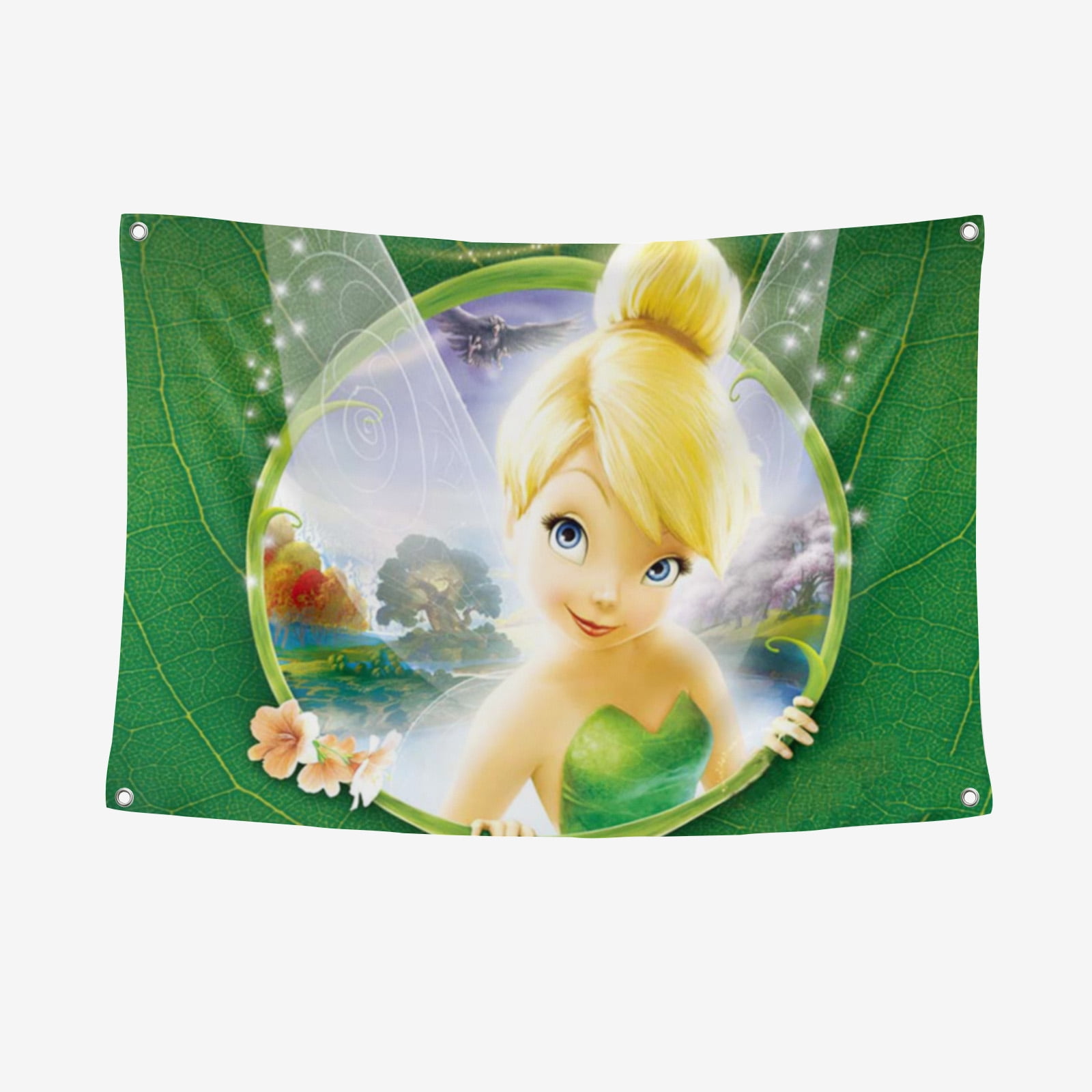 Tinkerbell Banner Background Backdrop Party Supplies 3.28*4.92FT/100 ...
