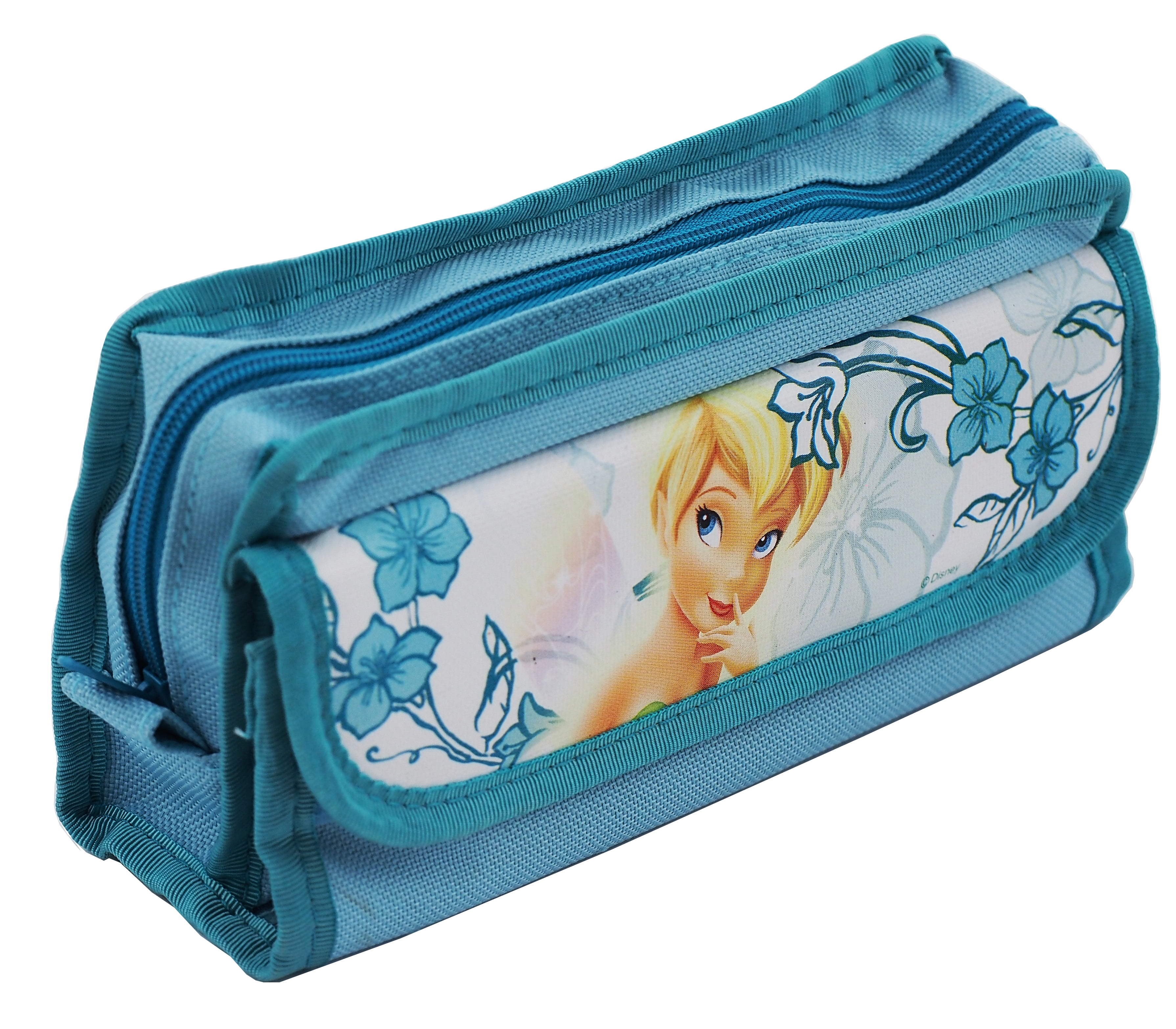 Tinkerbell Blue Turquoise Double Zippers Pencil Case - Walmart.com
