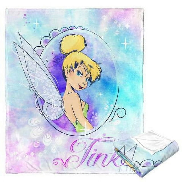 Tinkerbell Cosmic Tink Disney Kids Silk Touch Throw Blanket, 50 x 60 ...