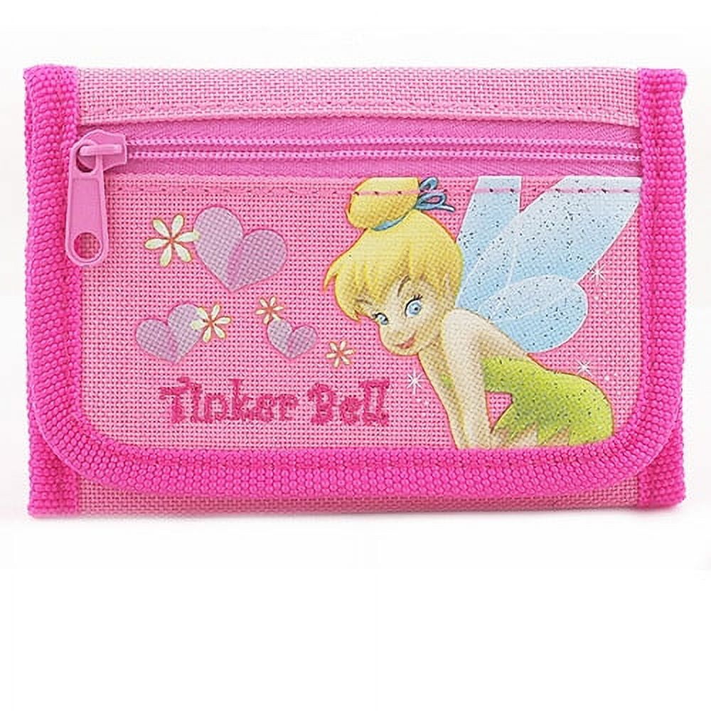 Tinkerbell Fairy Tale Authentic Licensed Pink Trifold Wallet - Walmart.com