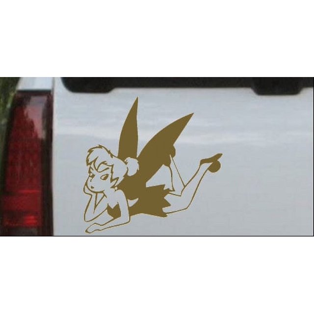 Tinkerbell Laying Car or Truck Window Decal Sticker - Walmart.com