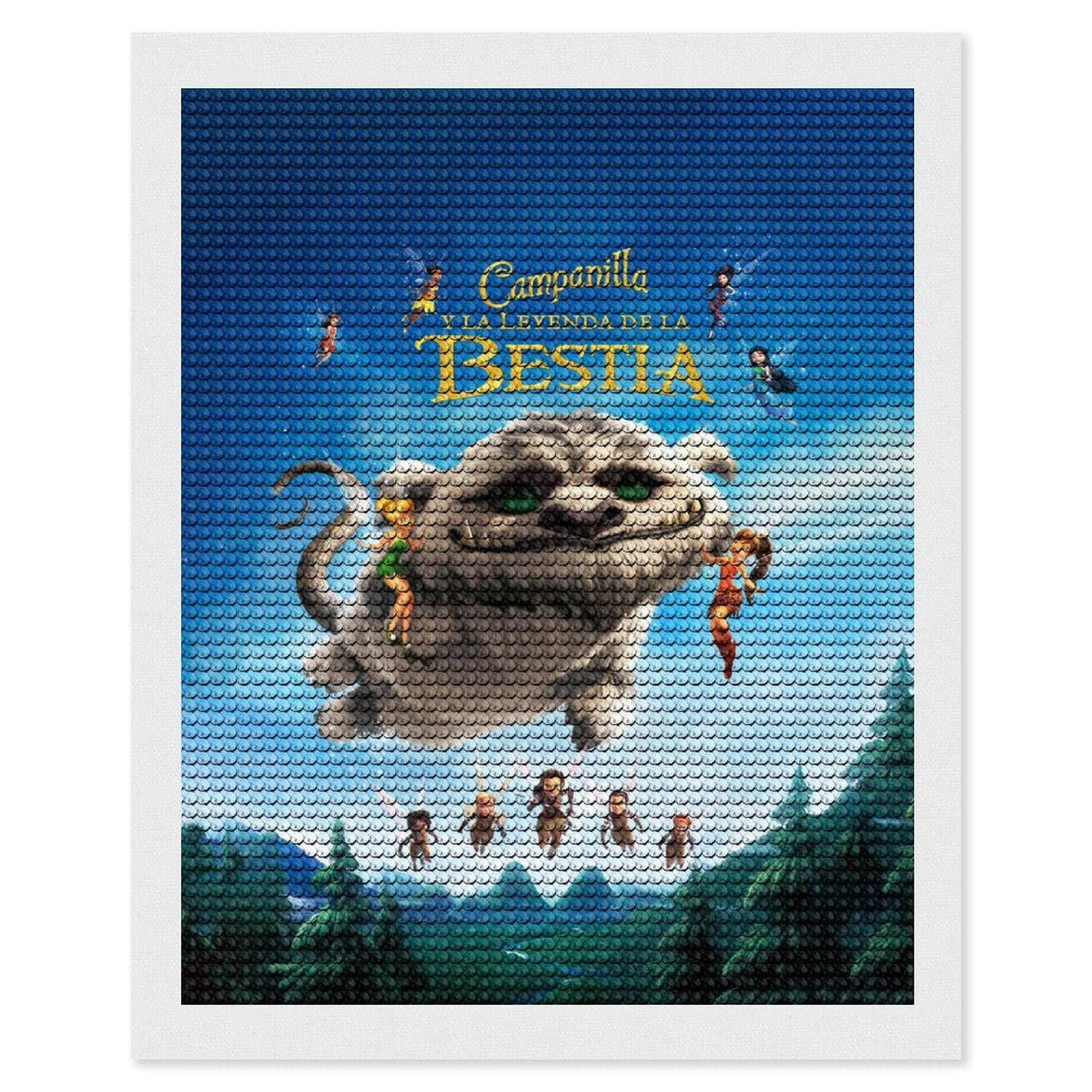 Tinker-bel Legend of the Never Beast Diamond Art Kits DIY 5D Anime ...