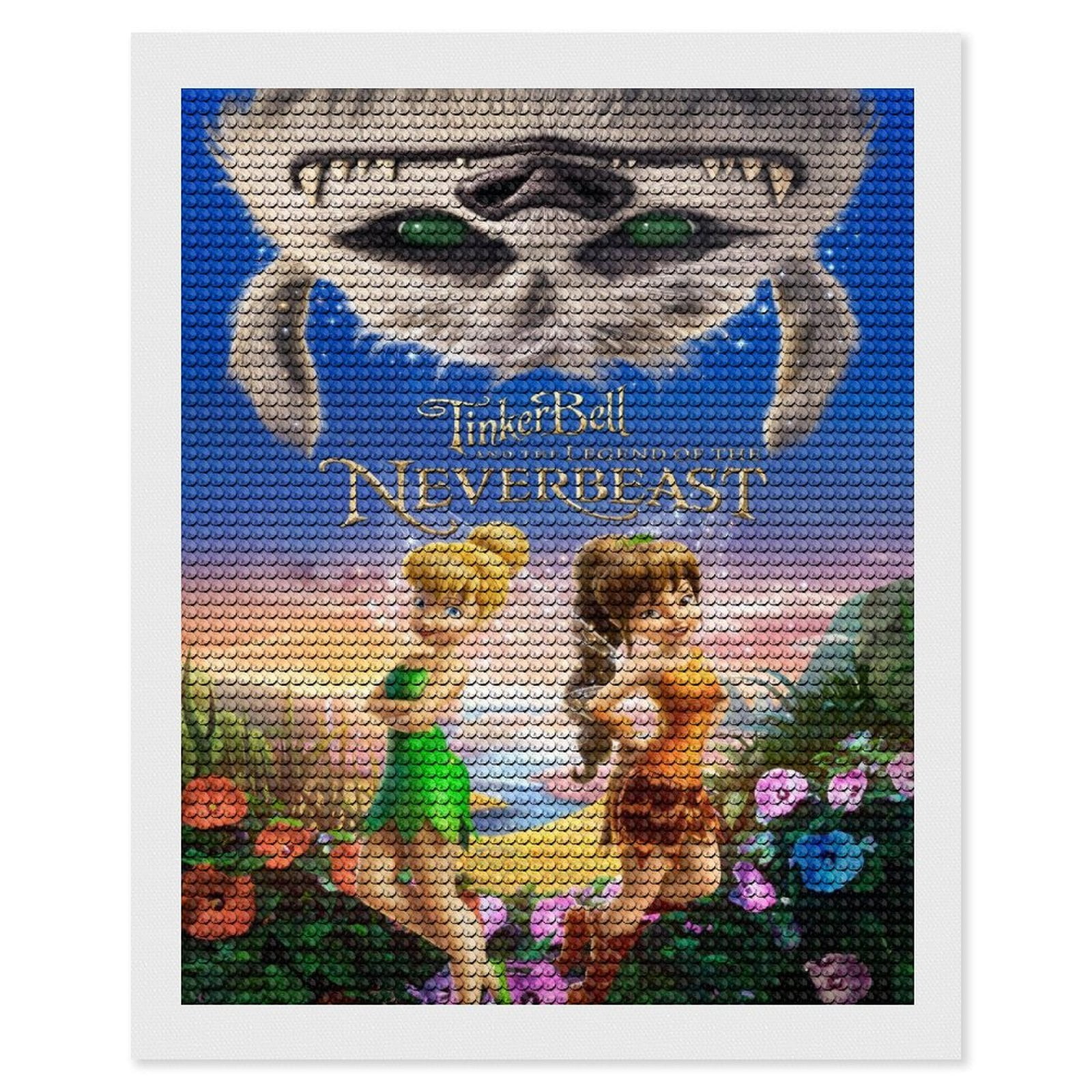 Tinker-bel Legend of the Never Beast Diamond Art Kits DIY 5D Anime ...
