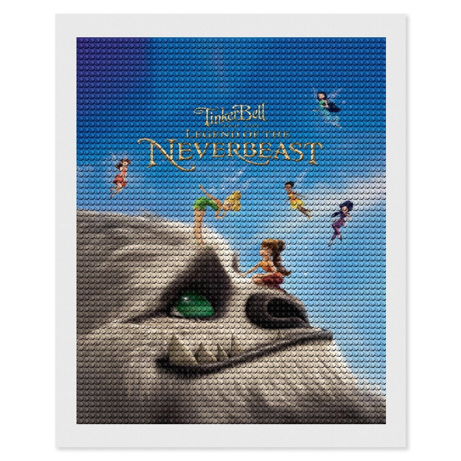 Tinker-bel Legend of the Never Beast Diamond Art Kits DIY 5D Anime ...