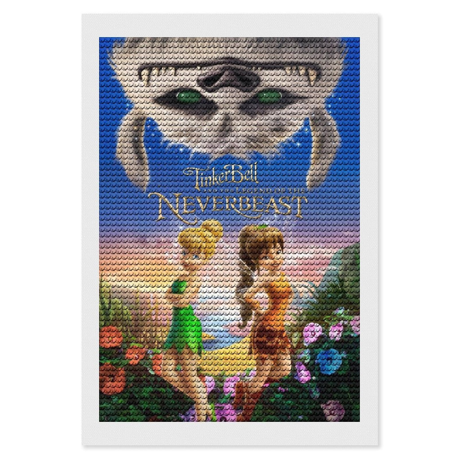 Tinker-bel Legend of the Never Beast Diamond Art Kits DIY 5D Anime ...