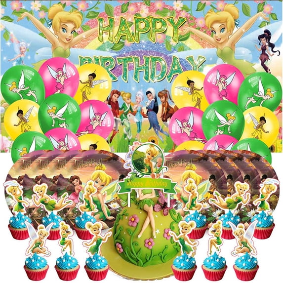 Tinkerbell Birthday Party Supplies Balloons Paper Plates Decoration ...