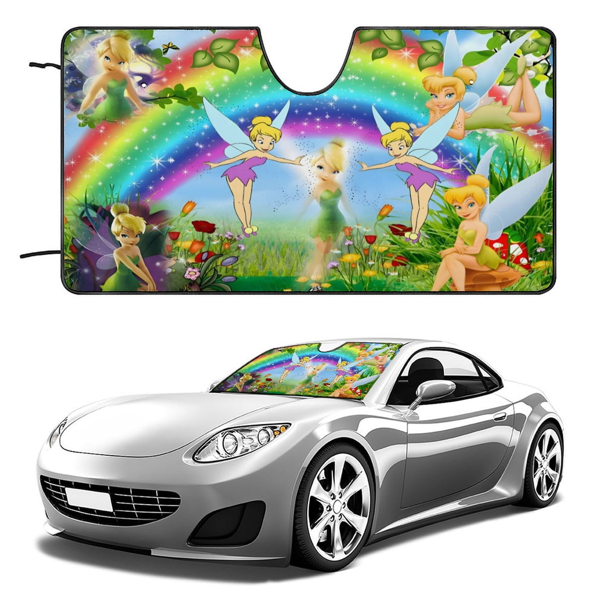 Tinkerbell Tinker Bell-theme Windshield Sun Shade Front Protector ...