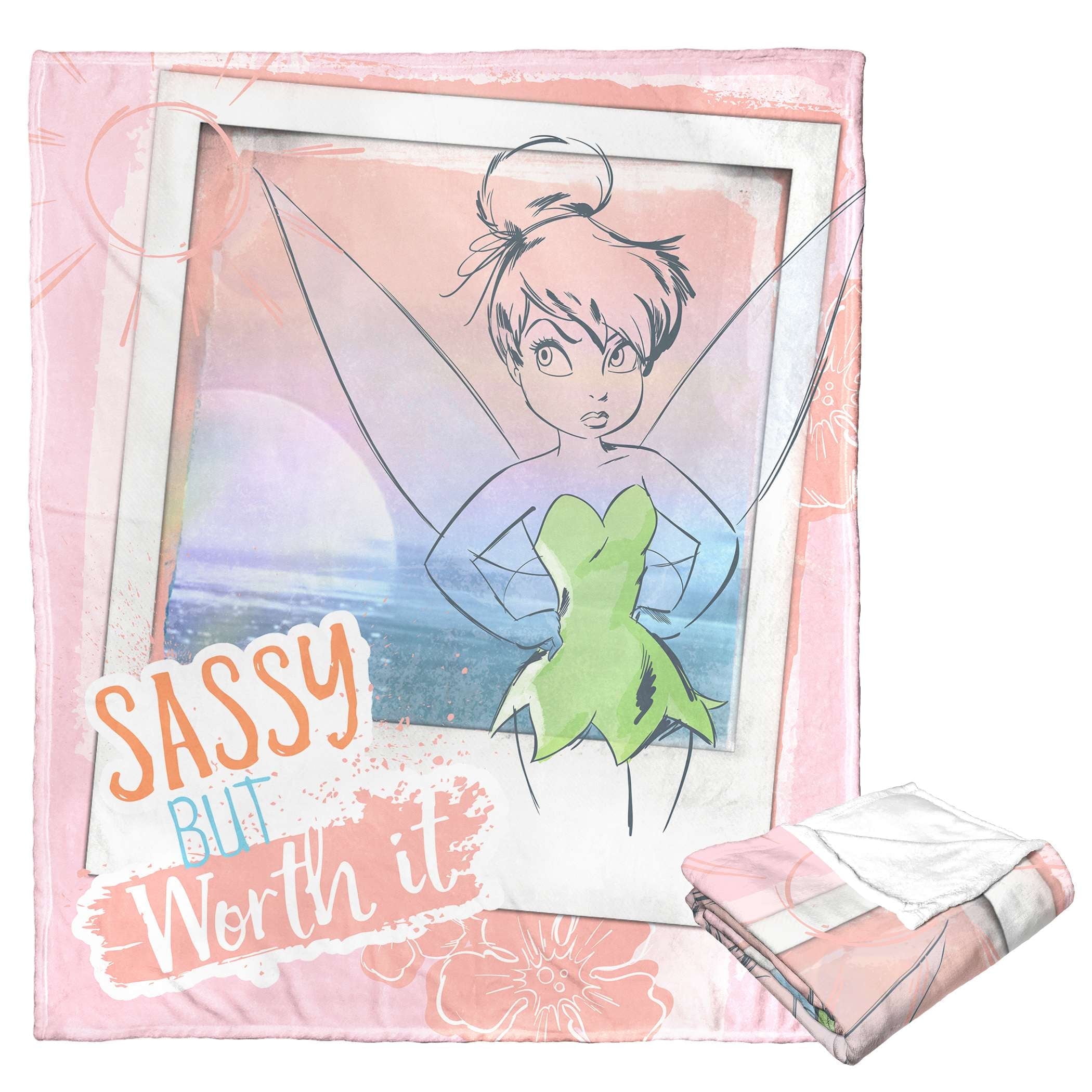 Tinkerbell Worth It Kids Silk Touch Throw Blanket - Walmart.com