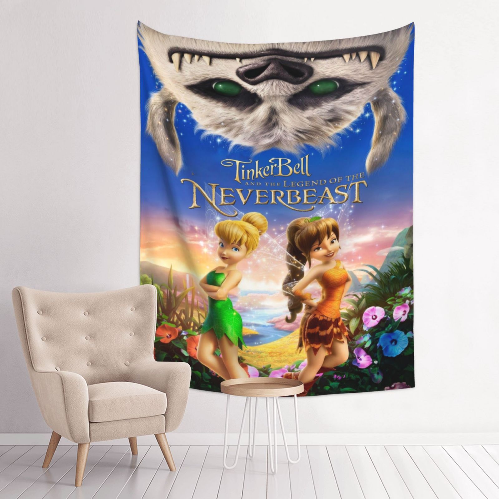 Tinker-bel and the Legend of the NeverBeast Tapestry Anime Poster Large ...