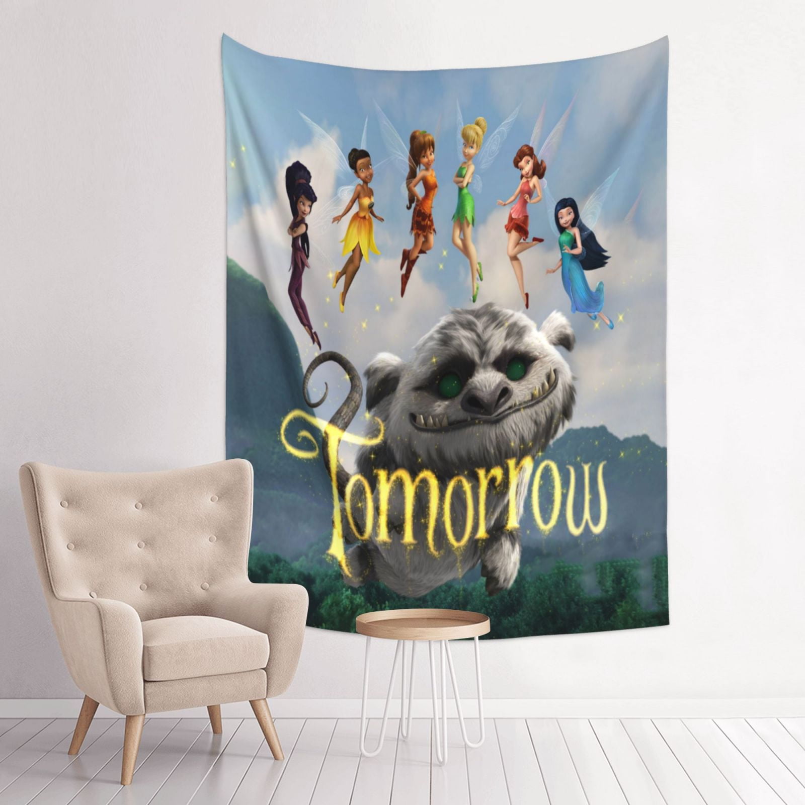 Tinkerbell and the Legend of the NeverBeast Tapestry Anime Poster Large ...